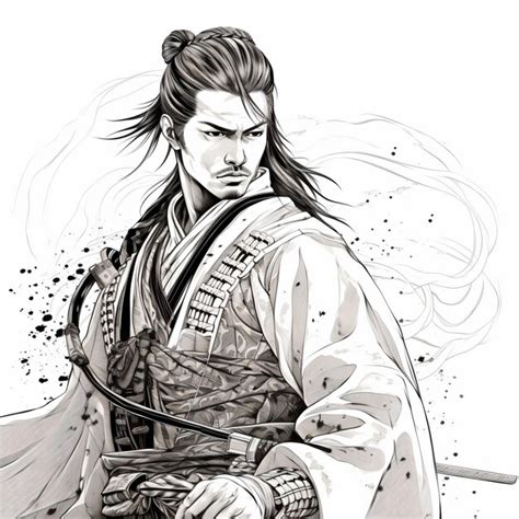 Premium AI Image A Man With A Sword In His Hand