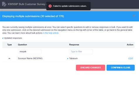 Error On Multiple Edits Of Submitted Data Data Management