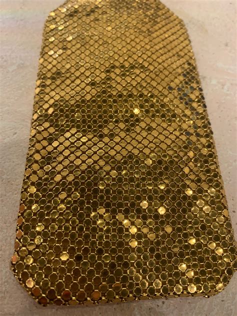Vintage Whiting Davis Gold Metal Mesh Eyeglass Case Sunglasses Etsy