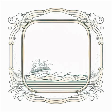 A Picture Of A Picture Of A Ship In A Frame Generative Ai Premium Ai Generated Image