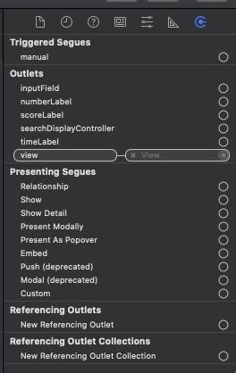 Ios How To Add The Connection From Outlet Inspector In Xcode Stack Overflow