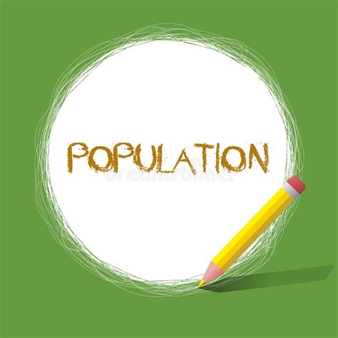 Handwriting Text Population Concept Meaning All The Inhabitants Of A Particular Place People
