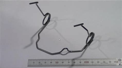 NFA23連結部形状が複雑なダブルトーションばね W Torsion Spring with complicated shape of