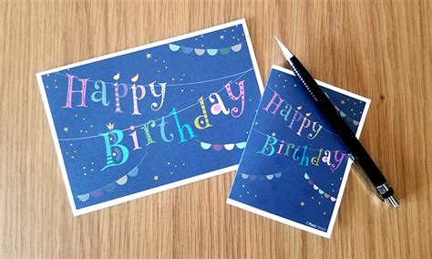 おしゃれなバースデーカードの無料テンプレート集（デザイン・印刷素材） Happy Birthday Project