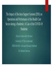 The Impact Of Decision Support Systems DSS PPT Pptx The Impact Of Decision Support Systems DSS