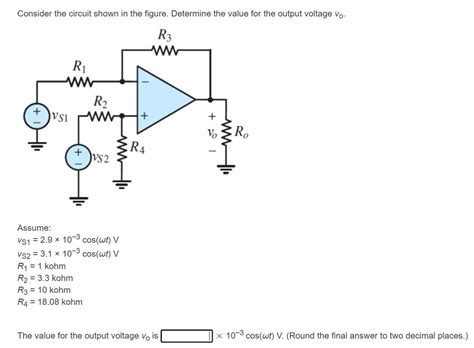 Solved Consider The Circuit Shown In The Figure Determine