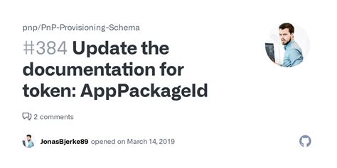 Update The Documentation For Token Apppackageid · Issue 384 · Pnppnp