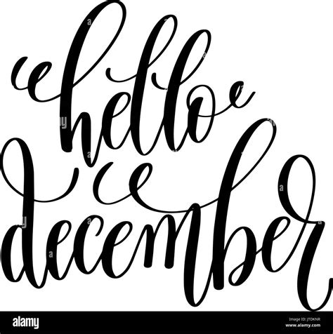 Hello December Calligraphy