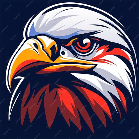 Premium Vector Isolated Vector Art Of An Eagle In Usa Flag Colors