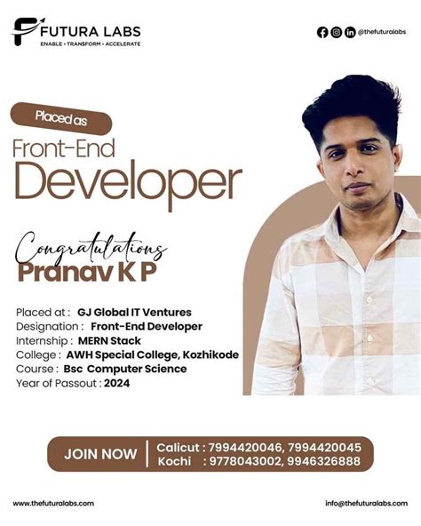 Placements Futuralabs Thefuturalabs Internship Training Futura Labs