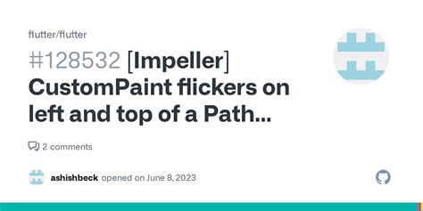 Impeller CustomPaint Flickers On Left And Top Of A Path When Arc Is