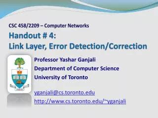 PPT Error Detection And Correction Data Link Layer PowerPoint Presentation ID 2404821