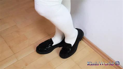White Overknees And Nylon Play In Loafers Subtle Sock Layering Fun Xhamster