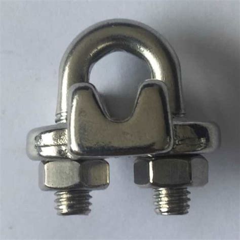 Stainless Steel Silver 12mm Wire Rope Clamp Material Grade Ss 304 At