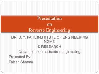 Presentation On Reverse Engineering Ppt