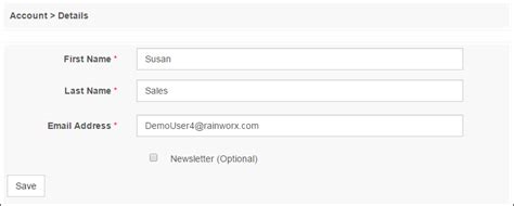 Auctionworx Documentation My Account Details