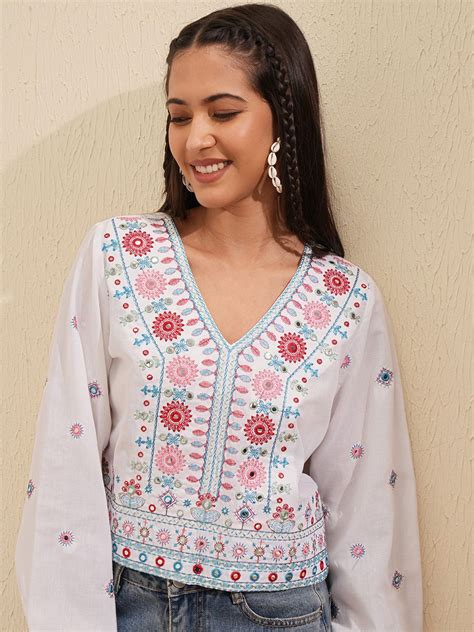 Buy Vishudh Floral Print Top Tops For Women 30248444 Myntra