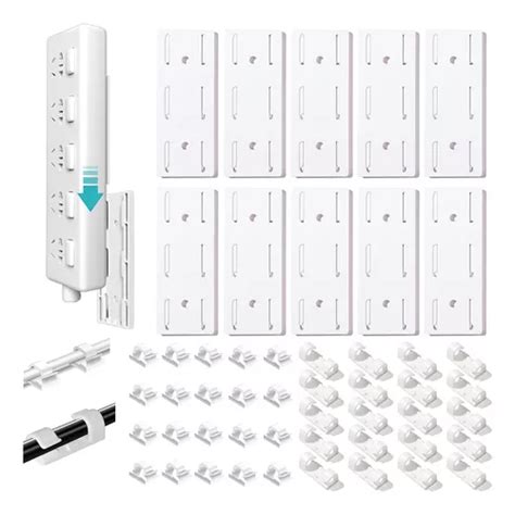 Soporte Adhesivo Para Enchufes Sin Perforaciones 10 Soporte Meses