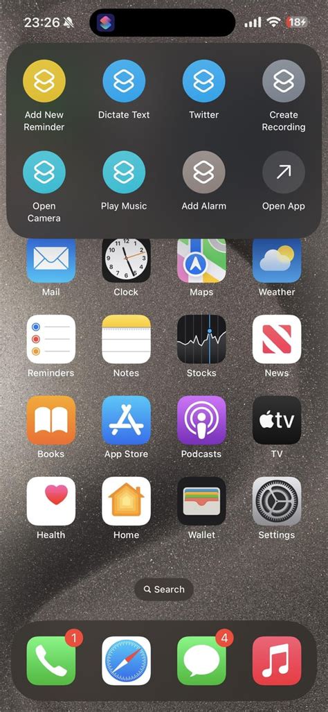 action button shortcut folder r iphone