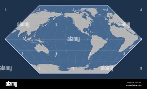 Shape Of The Juan De Fuca Tectonic Plate On The Solid Contour Map In