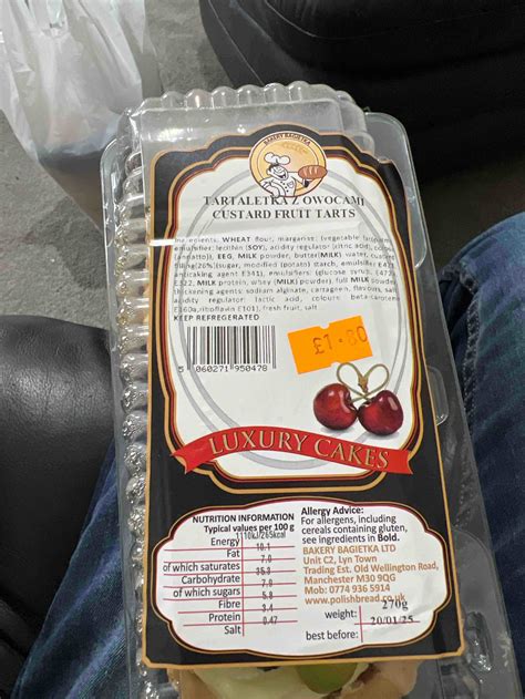 Check Halal Status Of Bakery Bagietka Custard Fruit Tart Needs More