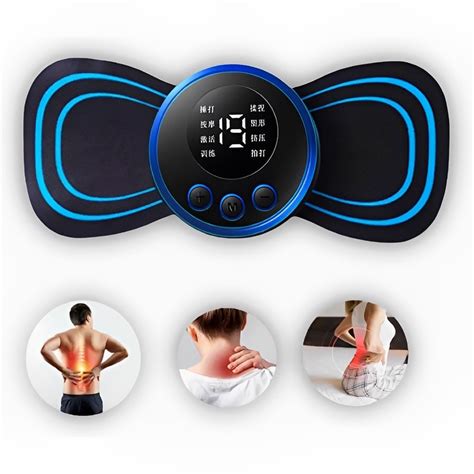 Mini Massageador Portátil Recarregável Dor Pescoço Coluna Pernas Alívio