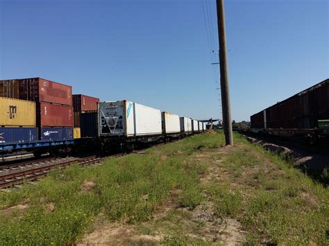 Reefer Container On A Railway Platform