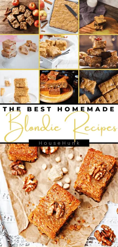 Blonde Ambition 34 Delicious Blondie Recipes To Try House Hunk