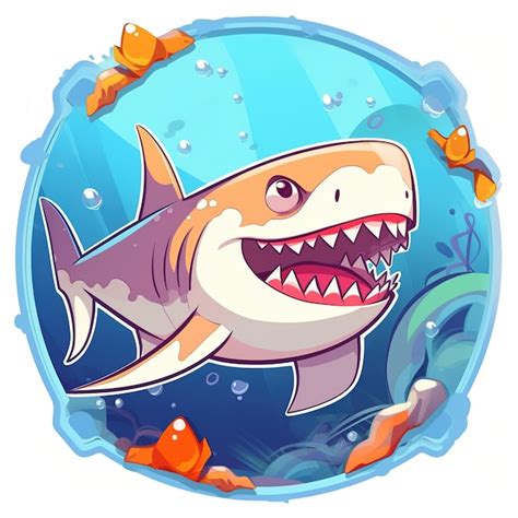 Premium Photo A Shark With A Big Mouth And A Smile On Its Face