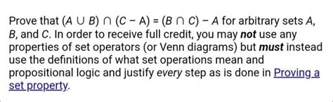Solved Prove That AB CA BC A For Arbitrary Sets A Chegg