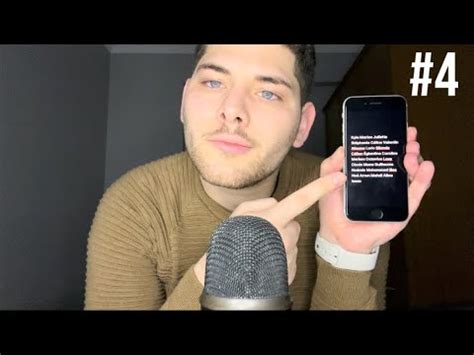 Asmr Fran Ais Je Chuchote Vos Pr Noms Youtube