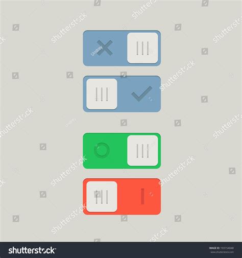 Toggle Switch On Off Position Button Stock Vector Royalty Free Shutterstock