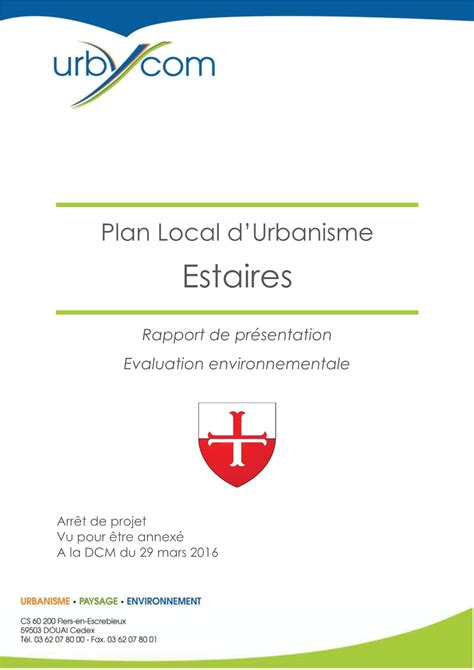 Rapport De Présentation Du Plu Évaluation DocsLib