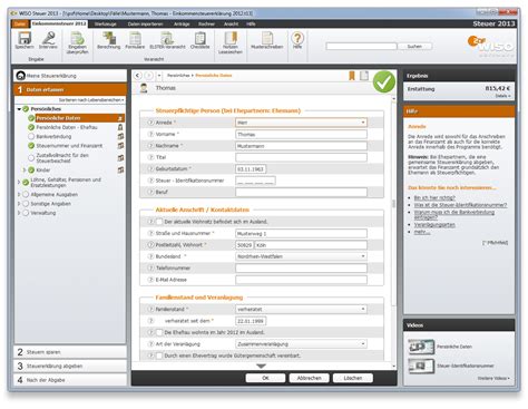 WISO Steuer 2013 für Steuerjahr 2012 Download Amazon de Software