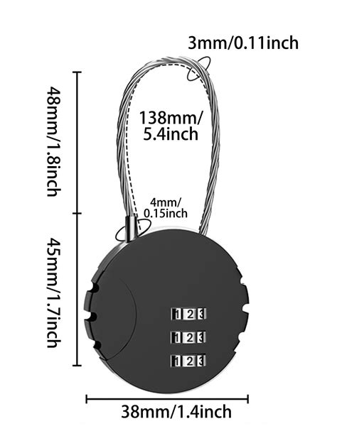 Password Lock Door Lock Digit Combination Code Number Lock Padlock Travel Luggage Rope Lock