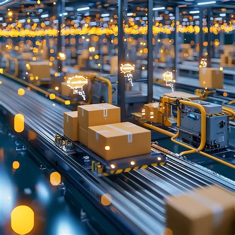 Aienhanced Warehouse With Automated Shipping And Receiving Systems