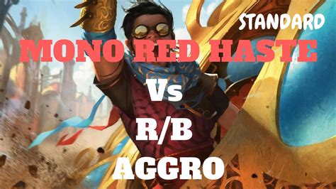 MTG Mono Red Haste Vs R B Aggro Standard YouTube