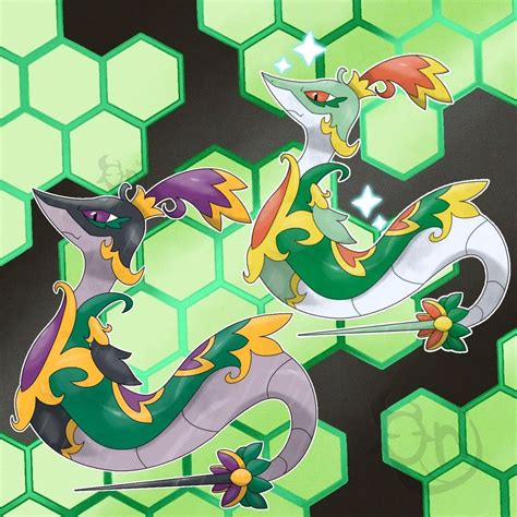 My Take On A Serperiors Regional Variant For Za Starter And My Dragon