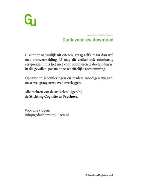 P Cognitieve Gedragstherapie Bij Sociale Fobie Nieuwe