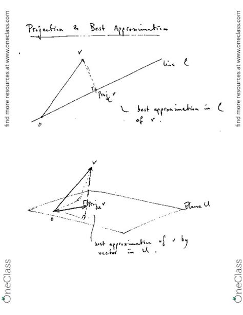 Mat 1341 Lecture 21 L21 Projection Pdf Oneclass