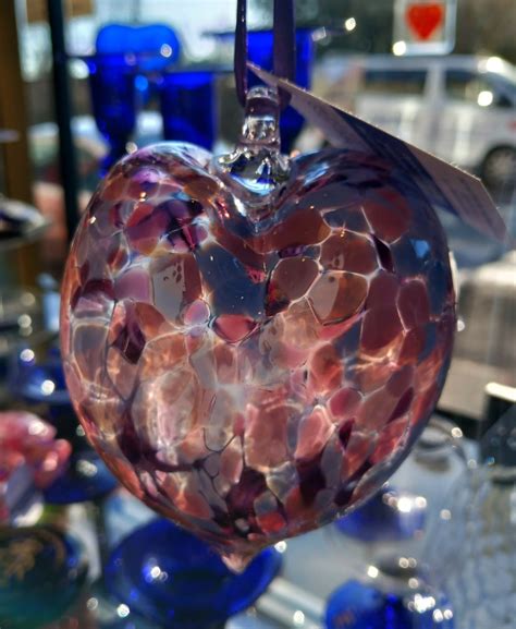 Devotion Heart Glass Bauble Handmade By Original Bristol Blue Glass