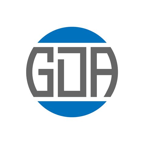 GDA Letter Logo Design On White Background GDA Creative Initials