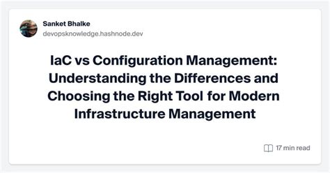 Sanket Bhalke On Linkedin Iac Vs Configuration Management
