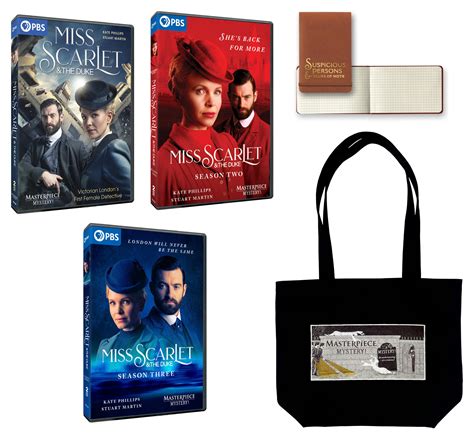 Pbs Miss Scarlet And The Duke Season 3 Finale Combo 6 Dvds