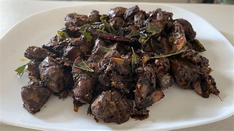 Chicken Liver Pepper Fry Kerala Style Youtube