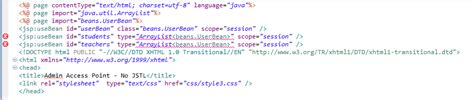 Java Jsp File Doesnt Recognize Arraylist Stack Overflow