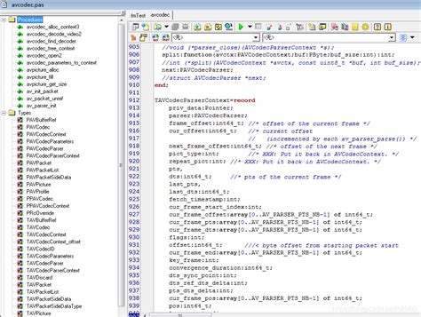 Ffmpeg 部分api Delphi 版delphi Ffmpeg Csdn博客