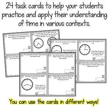 Elapsed Time Word Problems By Maestra Ana Maria TpT
