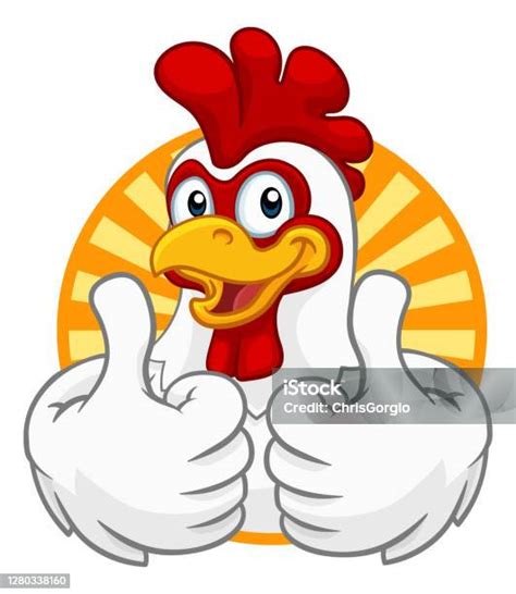 ไก่การ์ตูนไก่กระทงตัวละคร ภาพประกอบสต็อก ดาวน์โหลดรูปภาพตอนนี้ การ