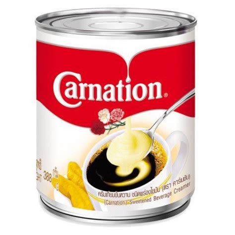 นมข้นหวาน คาร์เนชั่น Carnation ขนาดกระป๋อง 388 กรัม สามารถใช้กับอาหาร